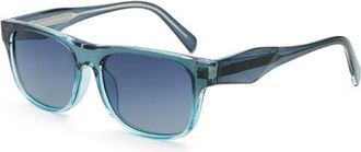 Generic Lunettes De Soleil Carr&eacute;es &Agrave; Grande Monture For Femme, Id&eacute;ales For Les Photos De Vacances Et Les Activit&eacute;s Sportives De Plein Air For Hommes.(Blue)