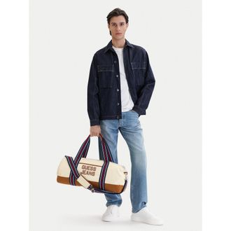 Guess Wochenendtasche Guess Jeans M5BZ93 WL970 &Eacute;cru