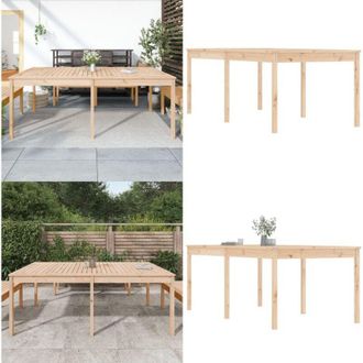 vidaXL Gartentisch 203,5x100x76 cm Massivholz Kiefer - Gartentisch - Gartentische - Home & Living