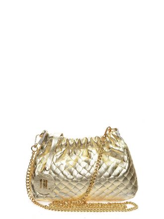 Anna Luchini Gold Rindsledertasche