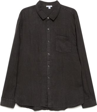 James Perse Hemd aus Leinen - Grau