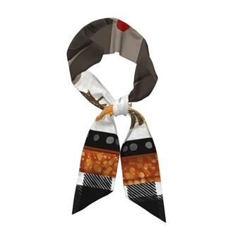 Generic &Eacute;charpe dautomne en satin de soie pour femme - Pour le sport, le yoga, le visage