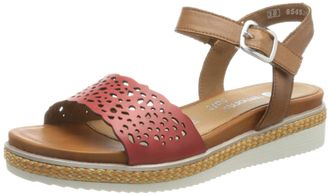 Remonte Damen R4552 Sandale, Flamme/Muskat / 33, 38 EU
