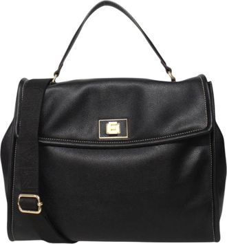 Ermanno Scervino Femme, Sacs, Noir, Taille: ONE Size Sac bandouli&egrave;re en similicuir avec logo frontal