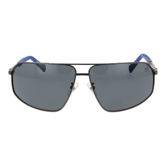 Timberland TI-1063351 Aviator Metal Sunglasses - Gray