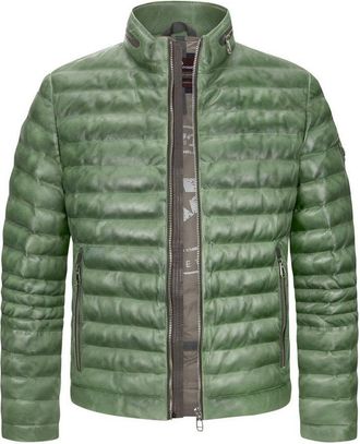 Milestone Lederjacke MSCavallino leichte Steppjacke aus feinem Lammleder