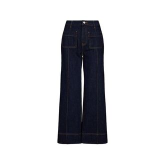 Suncoo Jean flare Rick taille haute en coton
