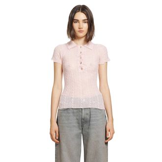 Haikure Laurie Semi-Sheer Polo Shirt