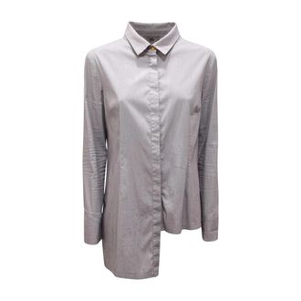 Ixos Z19I60105Scr Camicia con Cintura Wo Shirt - - Blouses & Shirts - Damen - Grau - L