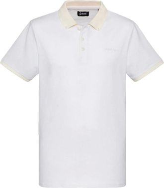 Schott NYC Schott Nyc, Homme, Tops, Blanc, Taille: 2XL Polo en maille de coton &agrave; motif panier