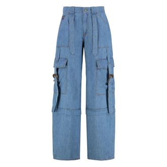 Versace Jeans Couture Baumwoll-Cargo-Hose - - Jeans - Damen - Blau - W26