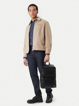 Calvin Klein Rucksack Calvin Klein Emblem Hw Slim Pocket Backpack LV04D3289G Schwarz