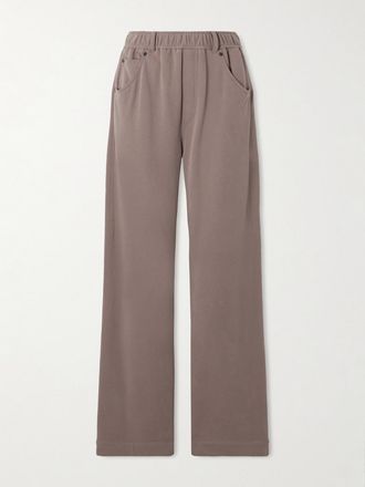Brunello Cucinelli Pantalon Large En Coton - Marron