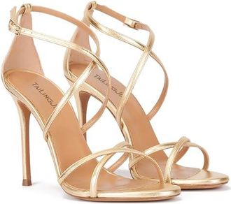 Generic Sandales à Talons Hauts à lanières pour Femmes, Sandales à Talons Aiguilles à Bout Ouvert, Classiques, Bout Rond, Bretelles croisées, Sandales Sexy à 