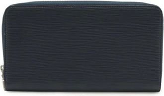 Louis Vuitton unisex, Pre-owned, Bleu, Taille: ONE Size Portefeuille en cuir Pre-owned