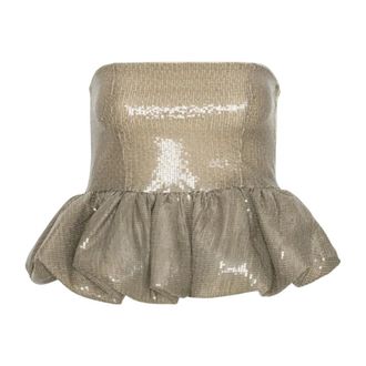 Rotate Blusen - - Tops - Damen - Braun - S