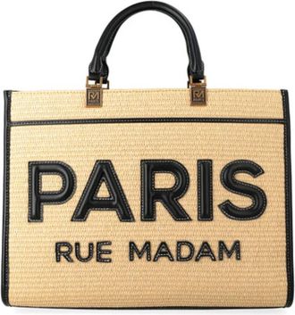 Rue Madam Femme, Sacs, Multicolore, Taille: ONE Size Iconique Tote Straw