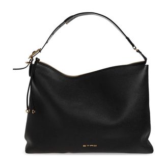 Etro Hobo Gro&szlig;e Tasche mit Fransen - - Bags - Damen - Schwarzk - ONE SIZE