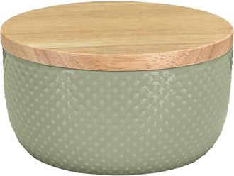 Kleine Wolke Wattedose Dotty, Accessoires, Farbe Schilf, Material: Steinzeug