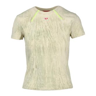 Diesel Baumwoll T-shirt - - Tops - Damen - Gr&uuml;n - S