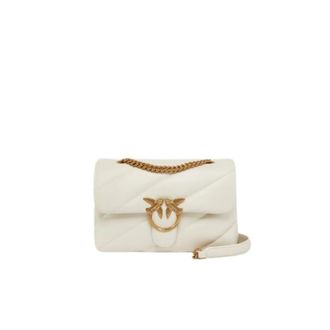 Pinko Pinko, Femme, Sacs, Blanc, Taille: ONE Size Classic Love Bag Puff Maxi Quilt