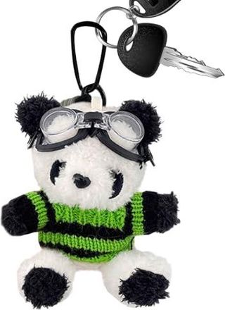 Generic Porte-cl&eacute;s ours mignon - Peluche avec tenue pull, pendentif de sac en peluche douillet | Mat&eacute;riau de remplissage doux, finition de qualit&eacute; sup&eacute;rieure 
