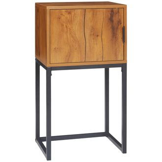 HOMCOM Konsolentisch Flurtisch mit Stauraum, 40 x 30 x 76 cm Beistelltisch Sofatisch f&uuml;r Kleinen Raum, Eingang, Flur, Wohnzimmer Natur