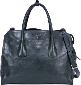 Prada Crossbody Bags - Glac&eacute; Tote - Gr. unisize - in Gr&uuml;n - f&uuml;r Damen