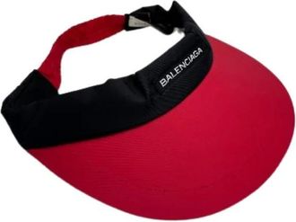 Balenciaga unisex, Pre-owned, Rouge, Taille: ONE Size Chapeau Vintage en Coton Pre-owned