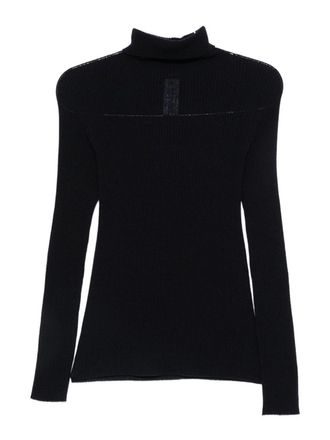 Fabiana Filippi Pull Col Roul&eacute; - Bleu Fonc&eacute;