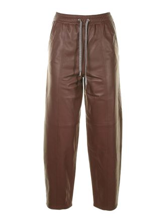 Eleventy Lederhose - Braun