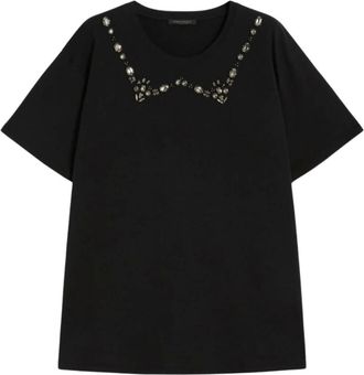 Marina Rinaldi Femme, Tops, Noir, Taille: 36 FR Reed T-shirt
