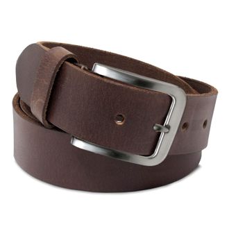 Royalz Vintage Damen Ledergürtel dunkelbraun 135 cm Lang 38 mm Breit Büffel-Leder Frauen Gürtel für Jeans Anzug