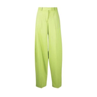 The Attico Wide-Leg Tailored Hosen - - Trousers - Damen - Gr&uuml;n - S