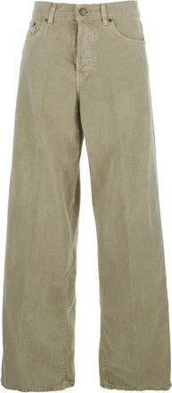 Haikure Femme, Jeans, Vert, Taille: W30 Wide Cotton and Linen Jeans