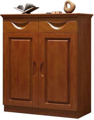 Generic Schuhregals Schuhschrank aus Gummibaumholz mit Großen Schubladen Shoe Rack Cabinet Shoe Cabinet Flurschrank für Diele, Flur, Garderobe(80 * 39 * 100cm