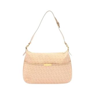 Fendi Pre-owned Canvas Vintage Schultertasche - - Pre-owned - Damen - Beige - ONE SIZE
