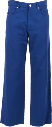Max Mara Femme, Pantalons, Bleu, Taille: 38 FR Onorata Pantalons