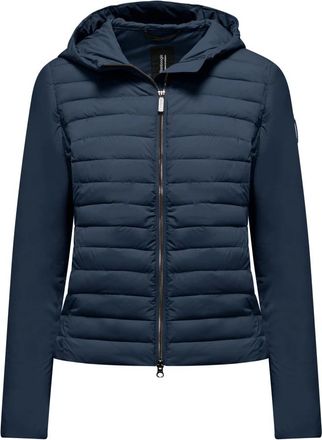 Bomboogie Femme, Vestes, Bleu, Taille: 48 FR Veste en duvet en nylon extensible