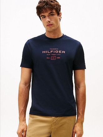 Tommy Hilfiger T-shirt à logo graphique et col ras-du-cou