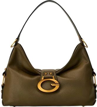 Guess Sac &agrave; bandouli&egrave;re Camden - Femme - Sacs - Vert - Taille: ONE Size