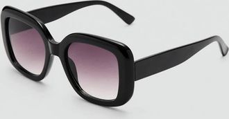 Mango Lunettes de soleil monture carr&eacute;e noir - Femme - Taille unique - MANGO