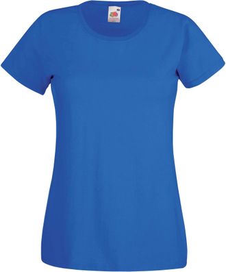 Fruit Of The Loom Valueweight T-Shirt f&uuml;r Damen, Herren, Blue - Royal blue, XXL