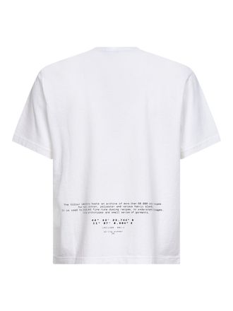 Stone Island Mens T-Shirt All Around Compass White Organic Cotton T-Shirts And Polos