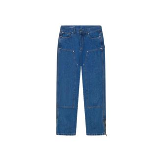 Garment Workshop Garment Workshop, Homme, Jeans, Bleu, Taille: S Double Knee Work Pants