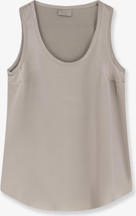 Brunello Cucinelli Stretch silk top - BRUNELLO CUCINELLI - gender_Woman