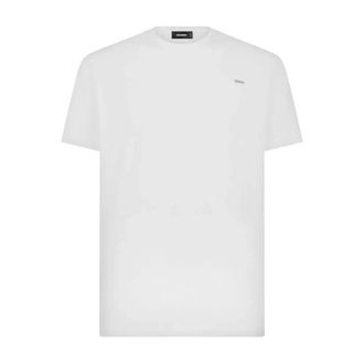 Dsquared2 Klassische wei&szlig;e T-Shirts und Poloshirts - - Tops - Herren - Wei&szlig; - XL
