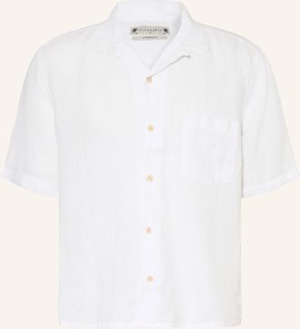 AllSaints Allsaints Oversized-Resorthemd Tri Aus Leinen beige