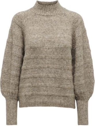Only Onlcelina Life Ls Pull en Tricot pour Femme, Ch&acirc;taigne/D&eacute;tails : m&eacute;lange, XXX-Large