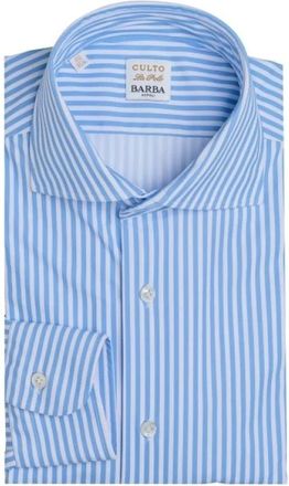 Barba Homme, Chemises, Multicolore, Taille: 2XL Chemise ajust&eacute;e avec boutons en nacre et plis pintucks au dos